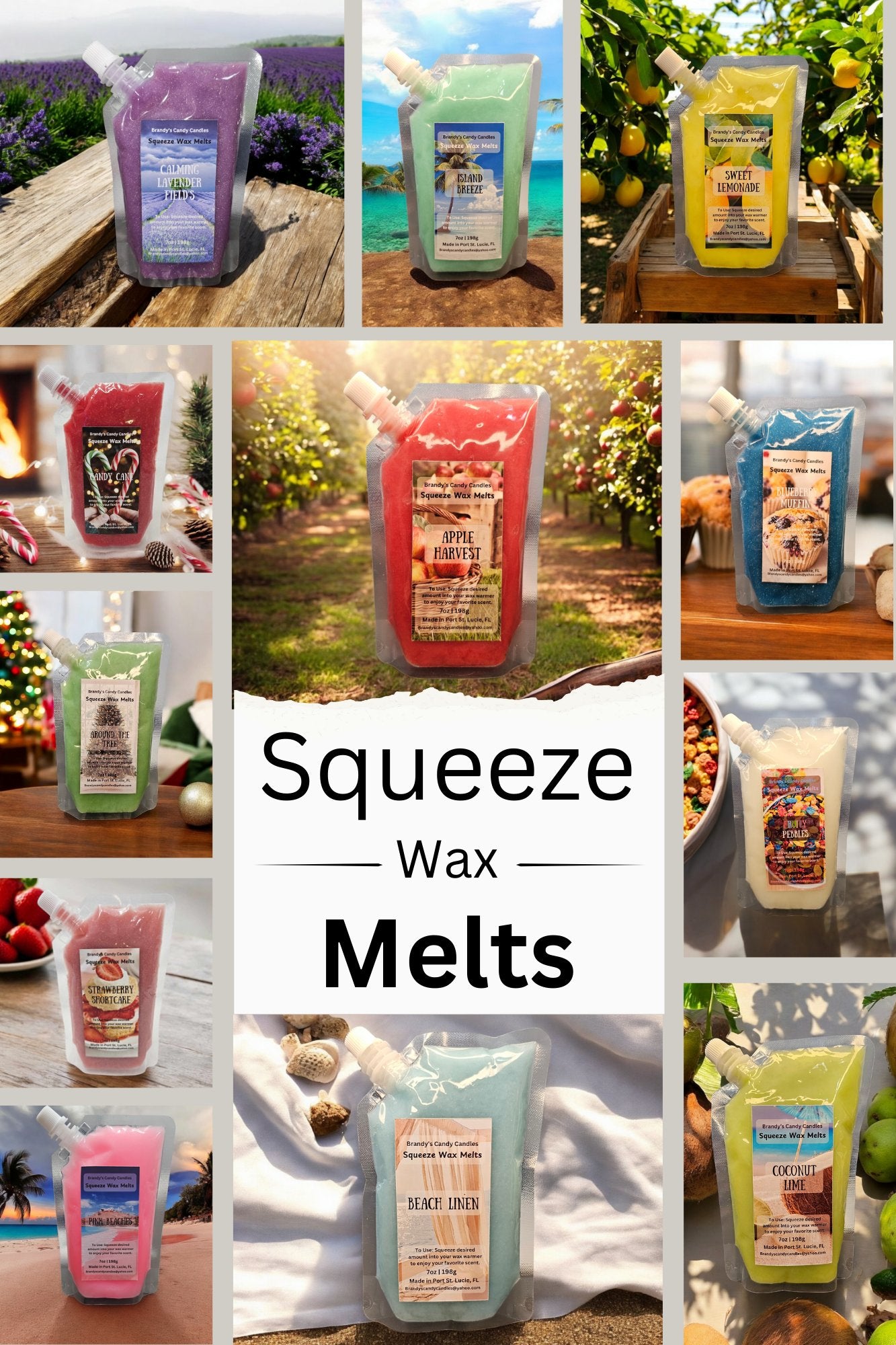 Squeeze Wax Melts – Brandy's Candy Candles